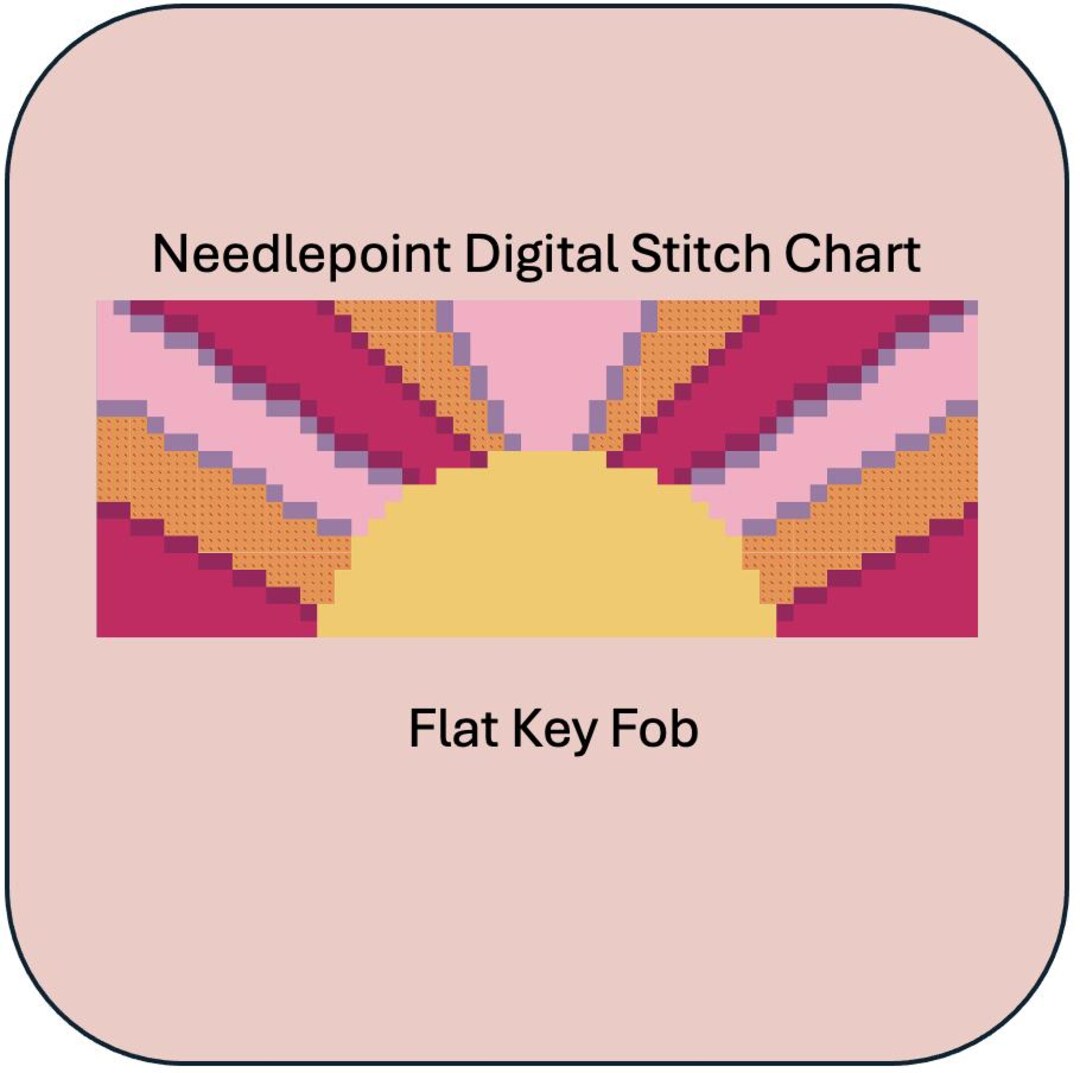 Sunset Needlepoint Digital Stitch Chart - Etsy