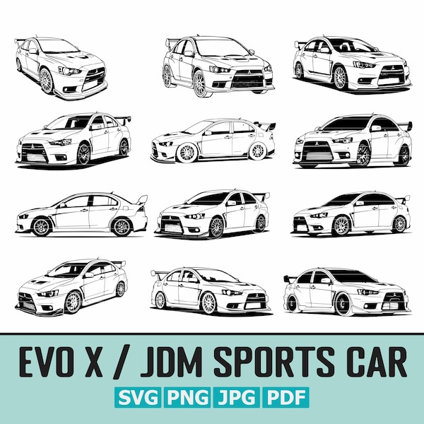 Evo X Decals - Etsy