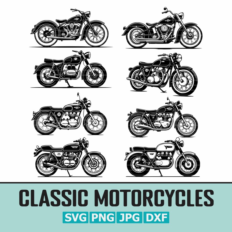 Motorcycle Svg - Etsy