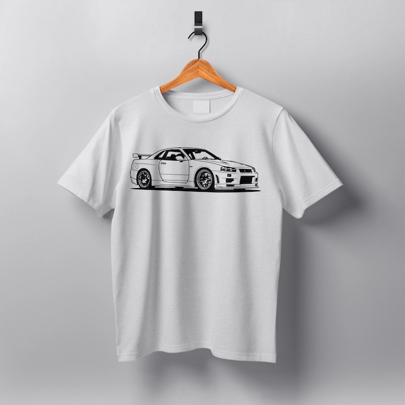 Skyline GT-R R34 SVG Bundle | Iconic Skyline GTR R34 Designs | Sports ...