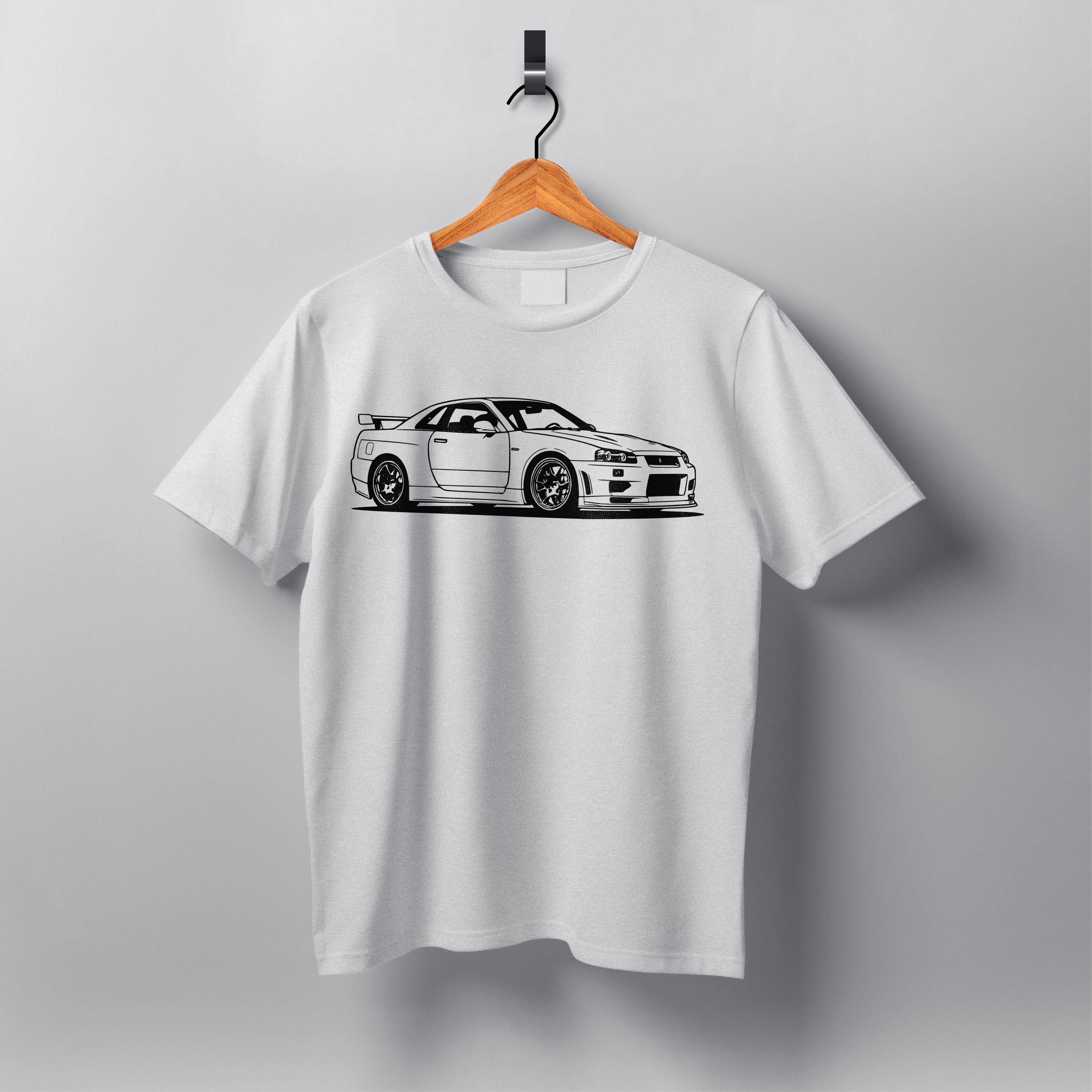 Skyline GT-R R34 SVG Bundle | Iconic Skyline GTR R34 Designs | Sports ...