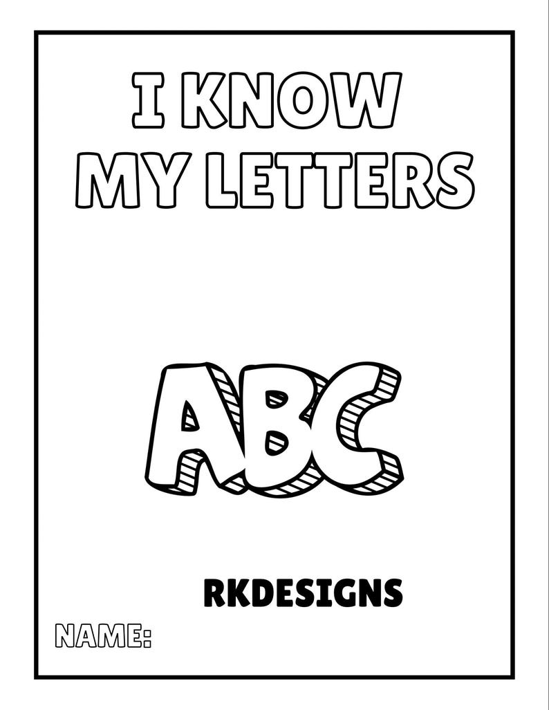 Alphabet Worksheets - Etsy