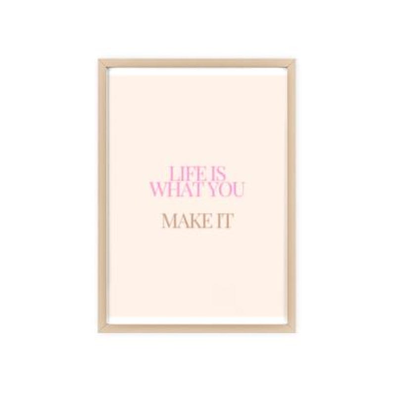 Life is What You Make It Poster - Etsy