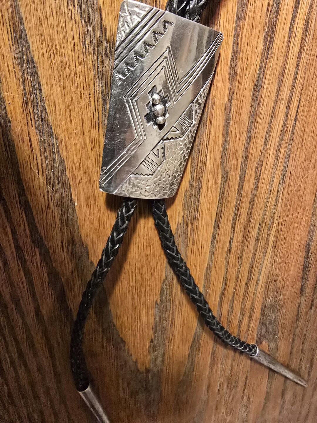 Alvin and Lula Begay Navajo Designer Sterling Silver Bolo Tie Western ...