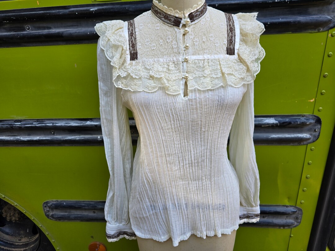 Gunne Sax Jessica McClintock gunnies indische Baumwolle viktorianisch ...