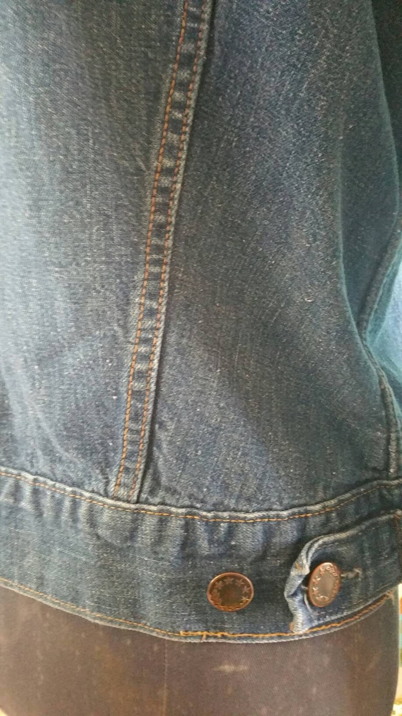 70s 1970s Denim Jean Jacket Jc Penney Western Rockabilly - Etsy