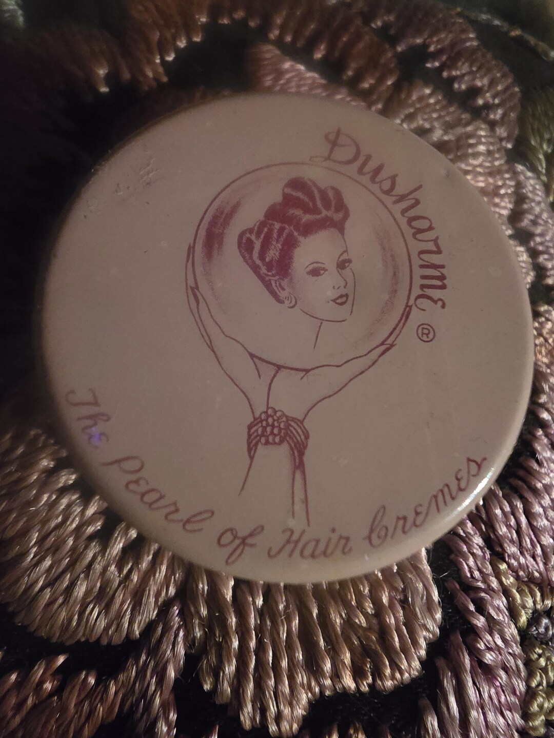 1940s Dusharme the Pearl of Hair Creams Purse Size 40s Vintage Antique ...