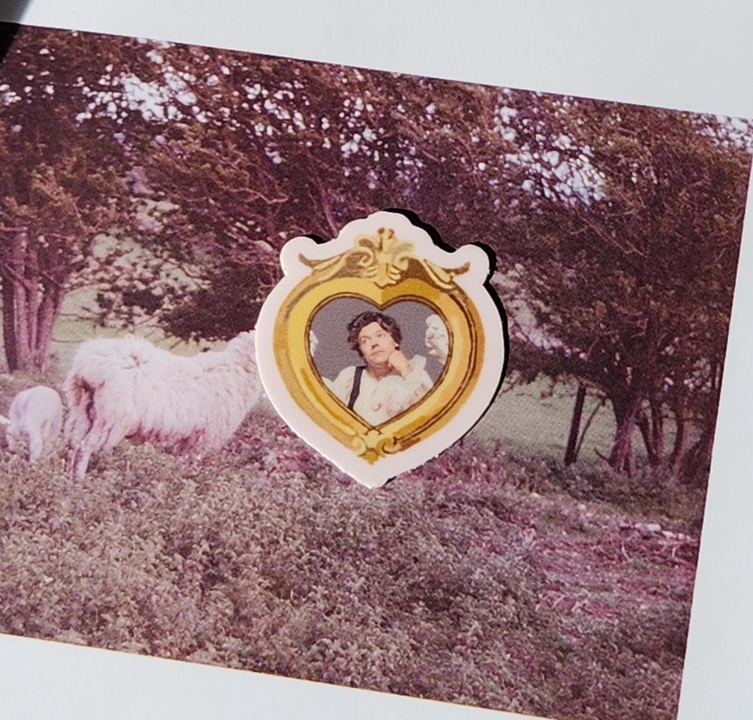 Harry Styles Heart Frame Sticker - Etsy