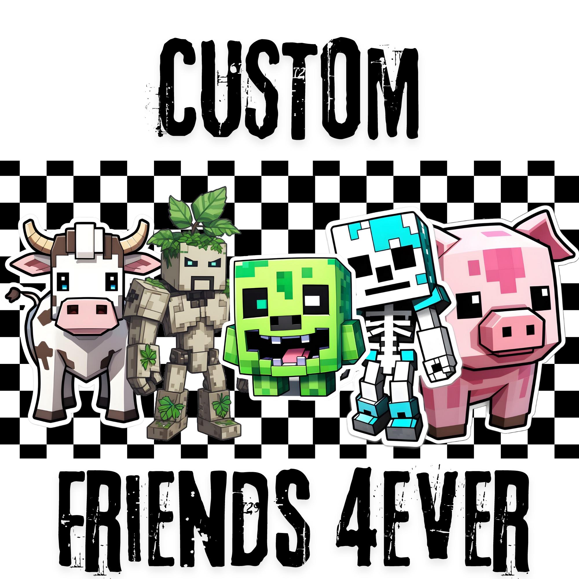 Minecraft Personalized PNG - Etsy
