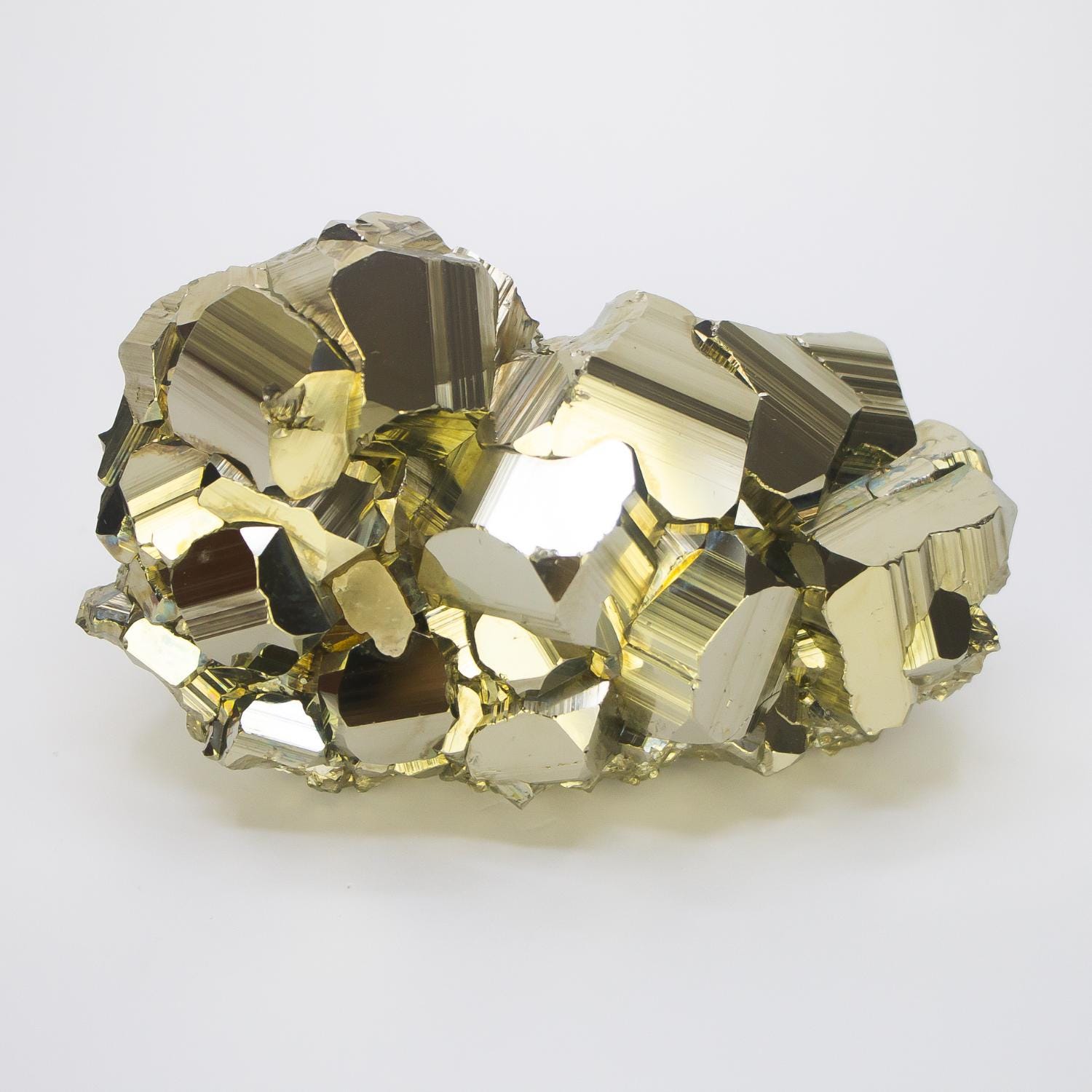 Natural Pyrite Crystal From Peru - Brilliant Cubic, Octahedral or ...