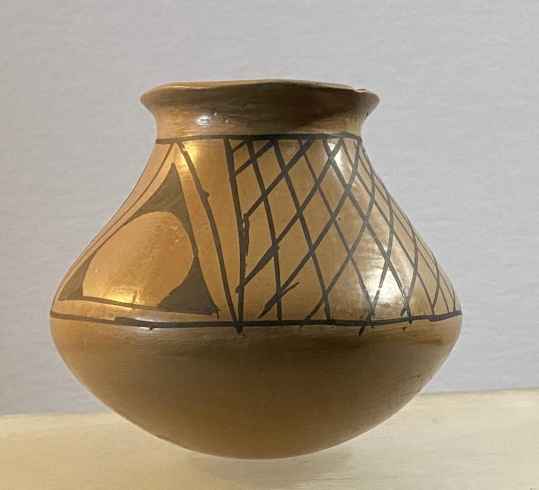 Indigenous Decorated Hand-thrown Ceramic Pot - Vintage - Etsy