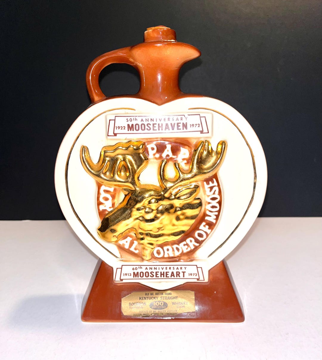 Old Mr Boston Brand Kentucky, "loyal Order of Moose" 50th Anniversary ...