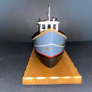 1986 Highly Detailed Wooden Model Crabbing Boat Called the gail Marie ...