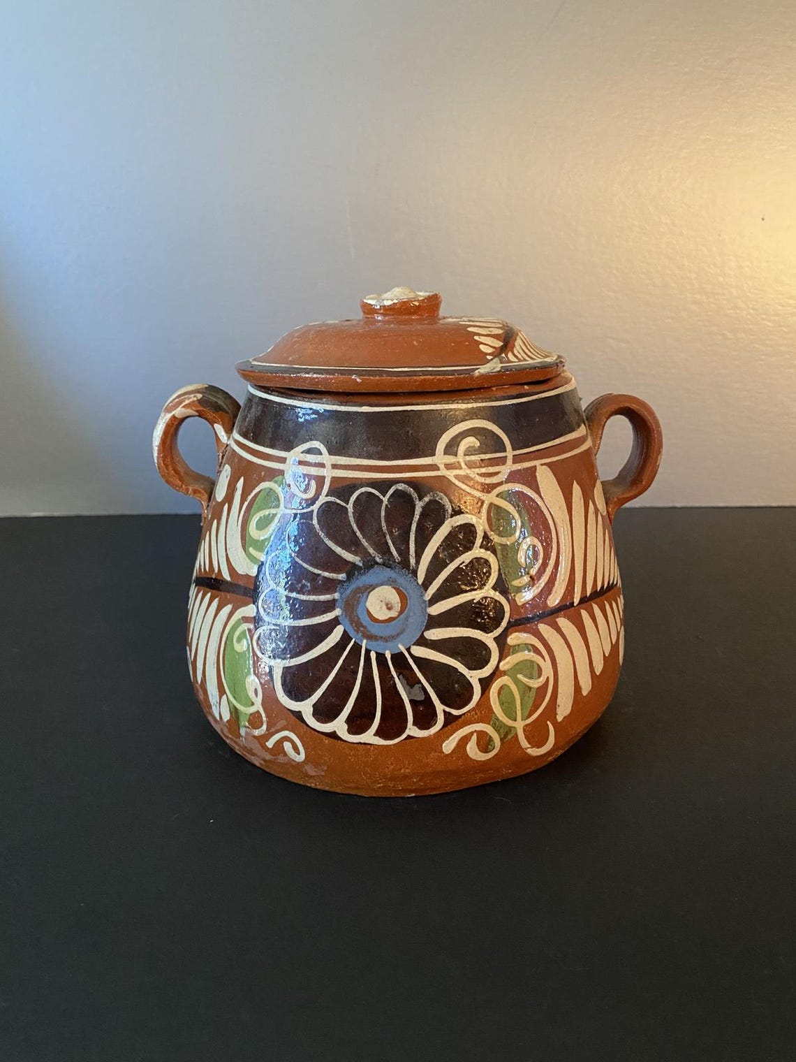 Large Antique Mexican Terracotta Food Pot 1960's - Etsy