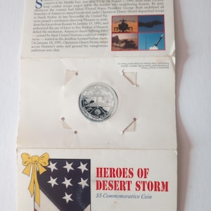 1991 Heroes of Desert Storm 5 Dollar Commemorative Coin - Etsy