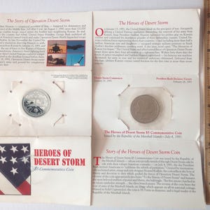 1991 Heroes of Desert Storm 5 Dollar Commemorative Coin - Etsy