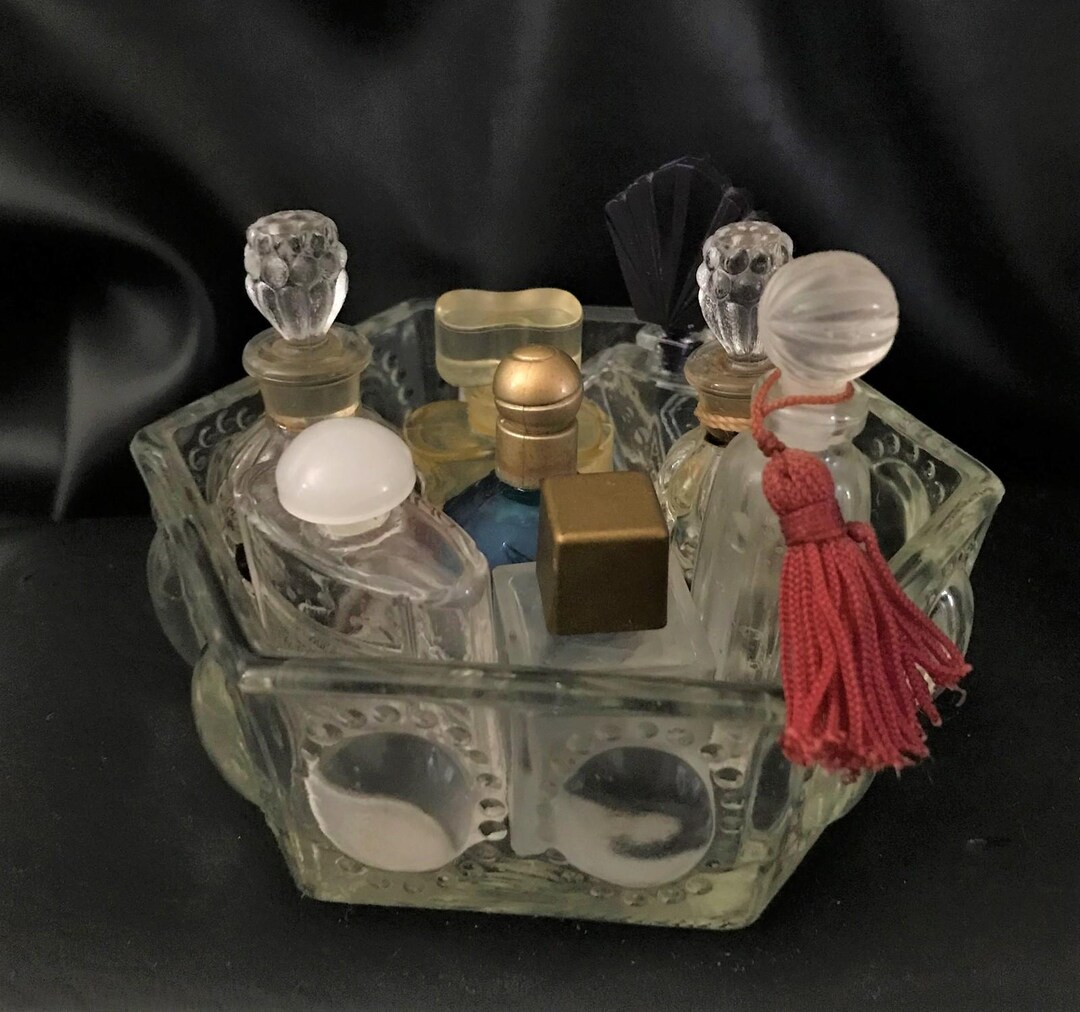 Vintage Mini Perfume Bottle Set - Etsy