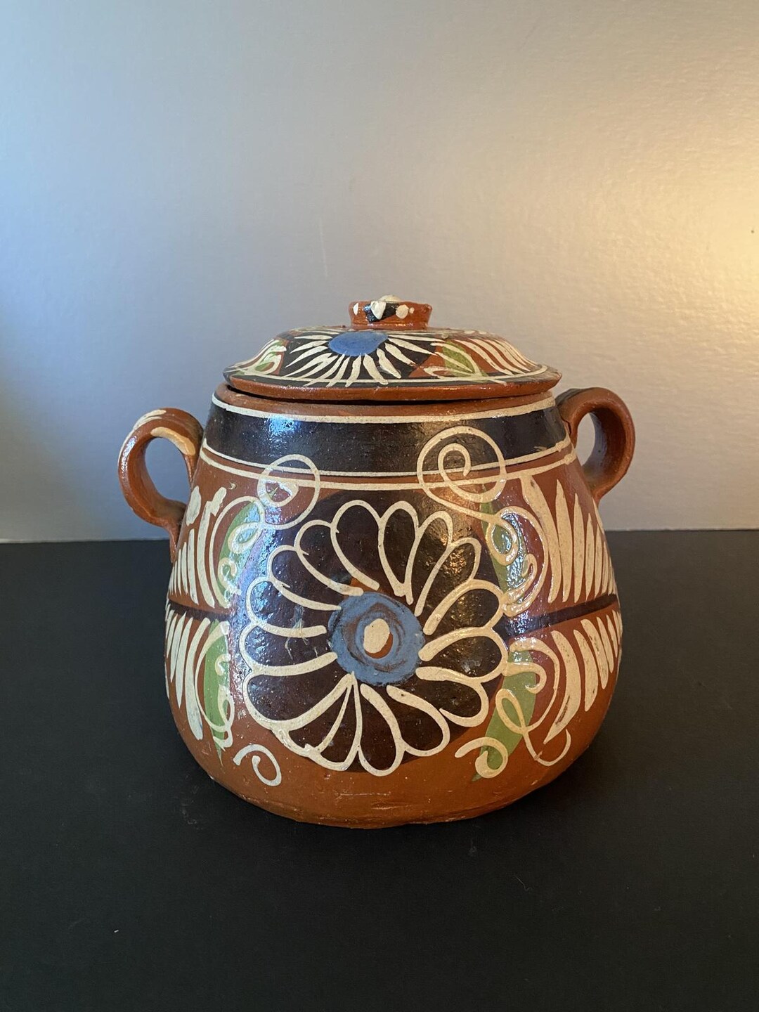 Large Antique Mexican Terracotta Food Pot 1960's - Etsy