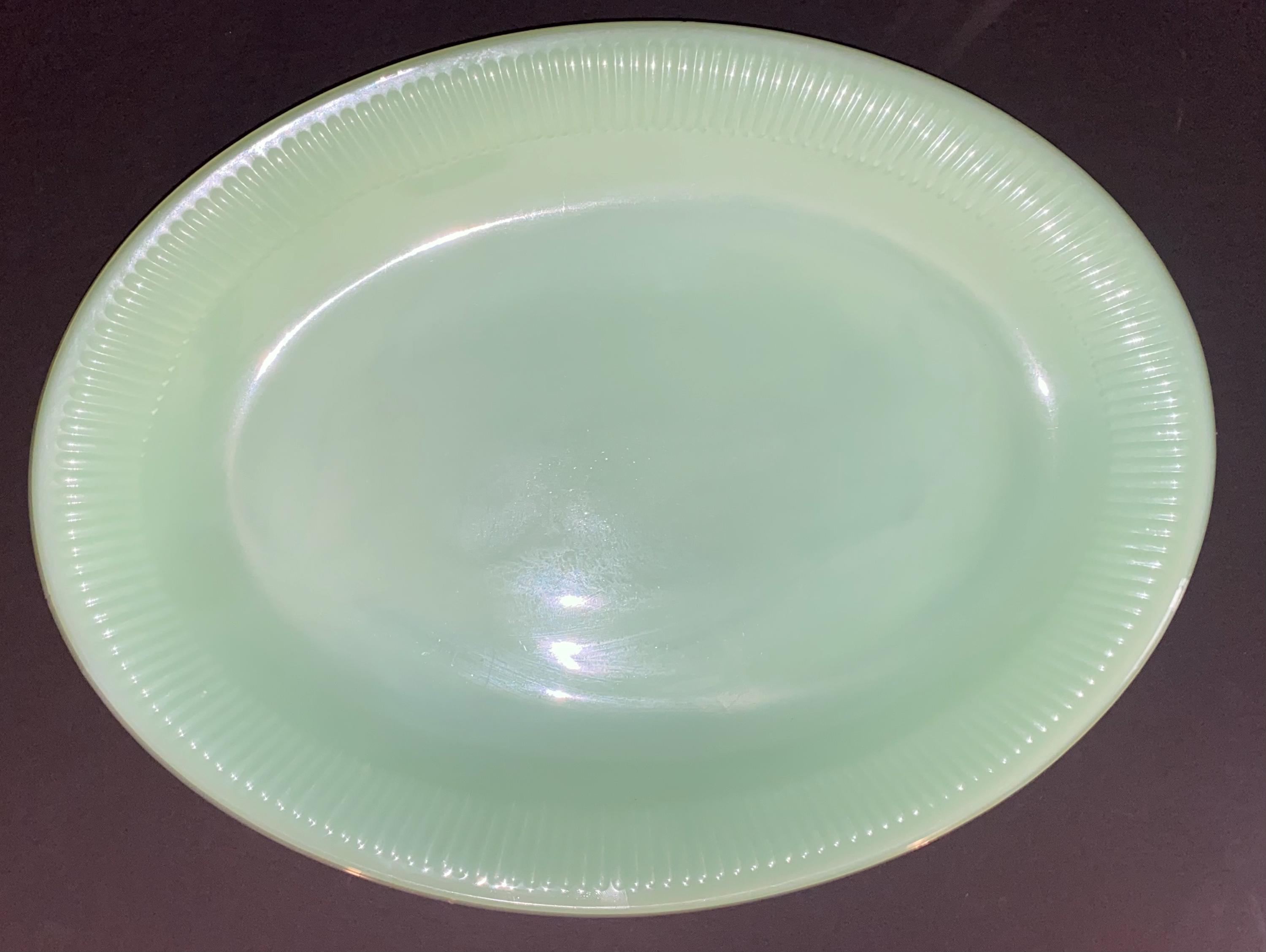 1950s Jadeite Jane Ray Pattern 12 Inch Oval Serving Platter - Etsy