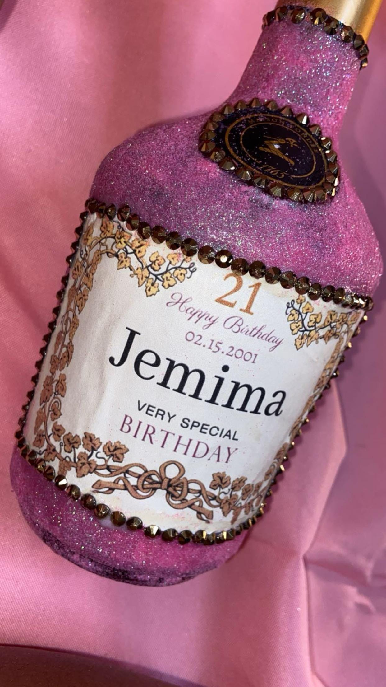 Custom Bottle Label Birthday Hennessy - Etsy