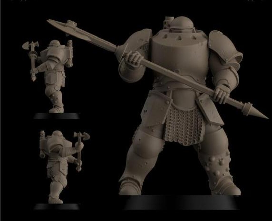 Heavy Mechanized Infantry polearm New Antioch Resin 8k - Etsy