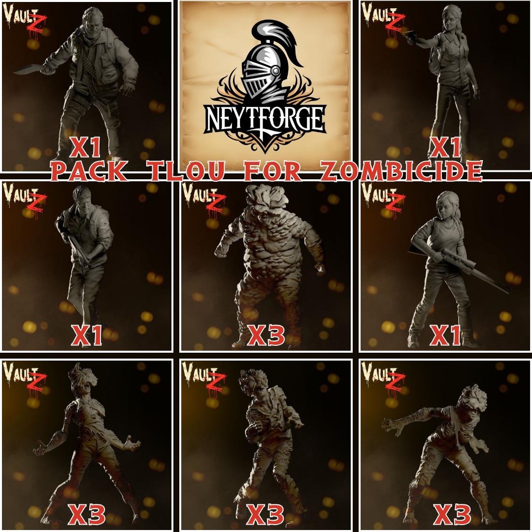 Pack Complet the Last of Us Zombies Miniatures Zombicide / Wasteland ...