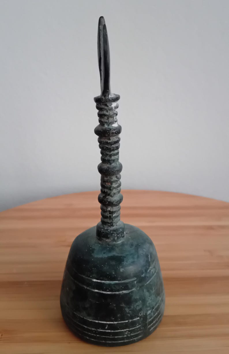 Ancient Southeast Asian (likely Khmer) Bronze Cast Bell With Shiva's ...