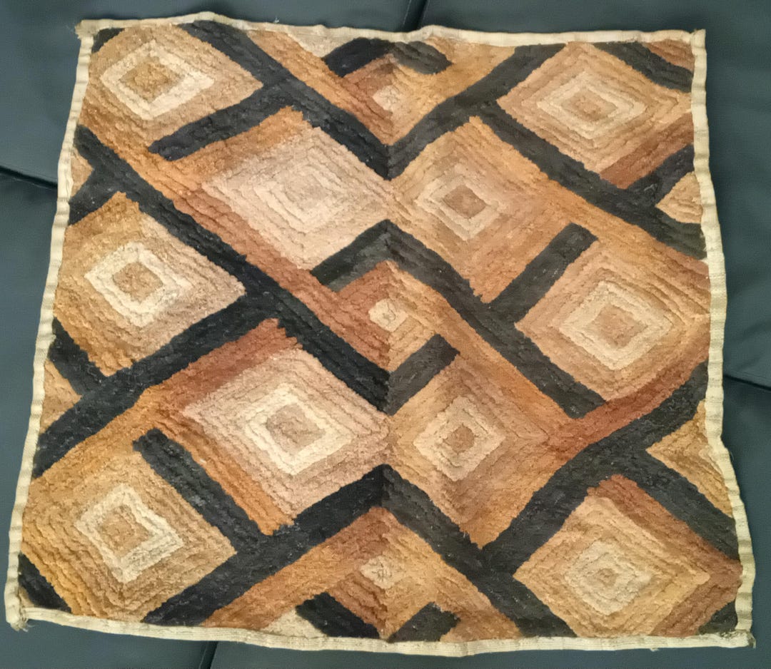 Congo - Kuba Cloth Handwoven From Zaire, Democratic Republic of the ...