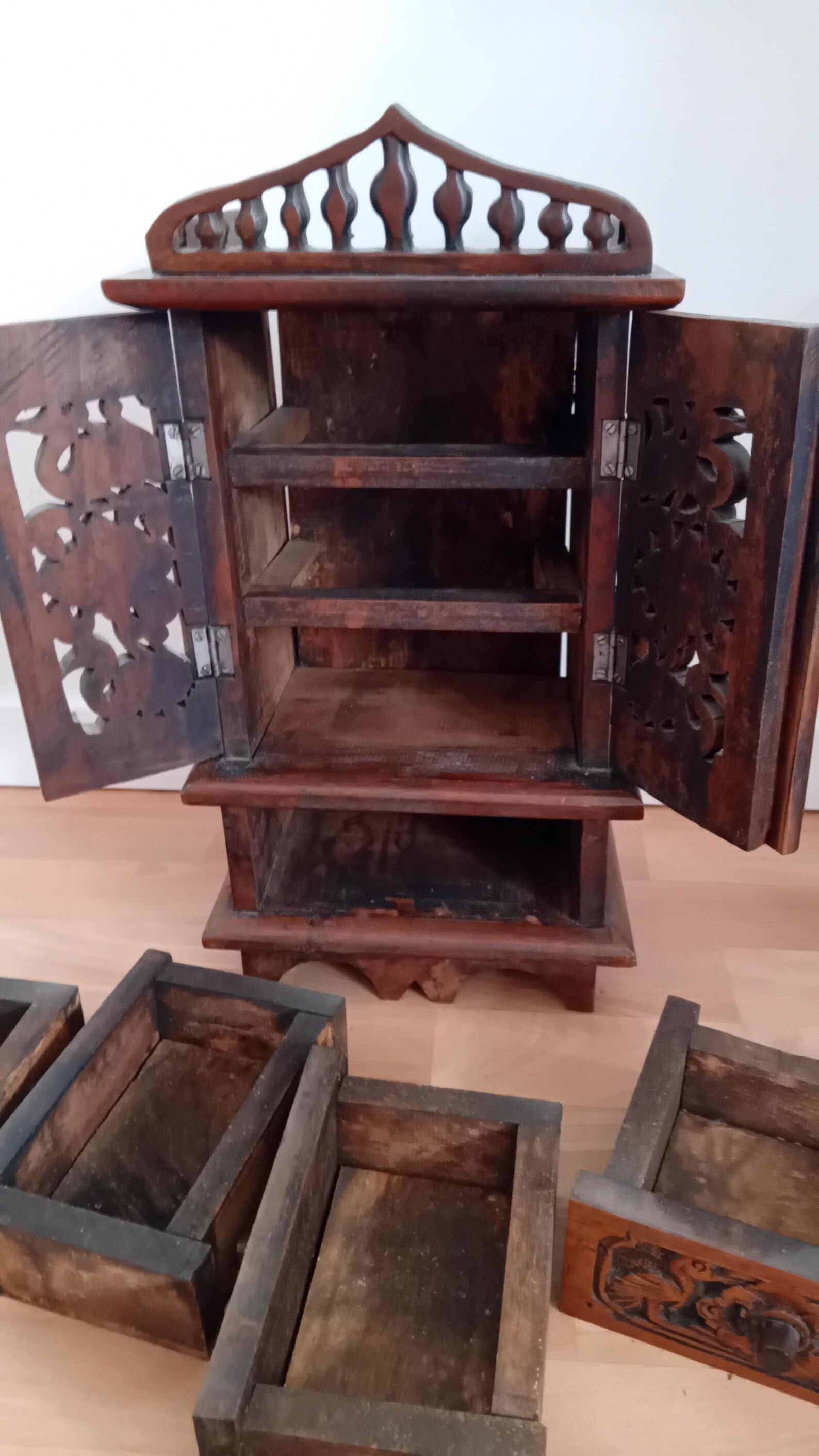 Lovely Indonesian Handmade Wooden Small Cabinet, Indonesia 2000's - Etsy