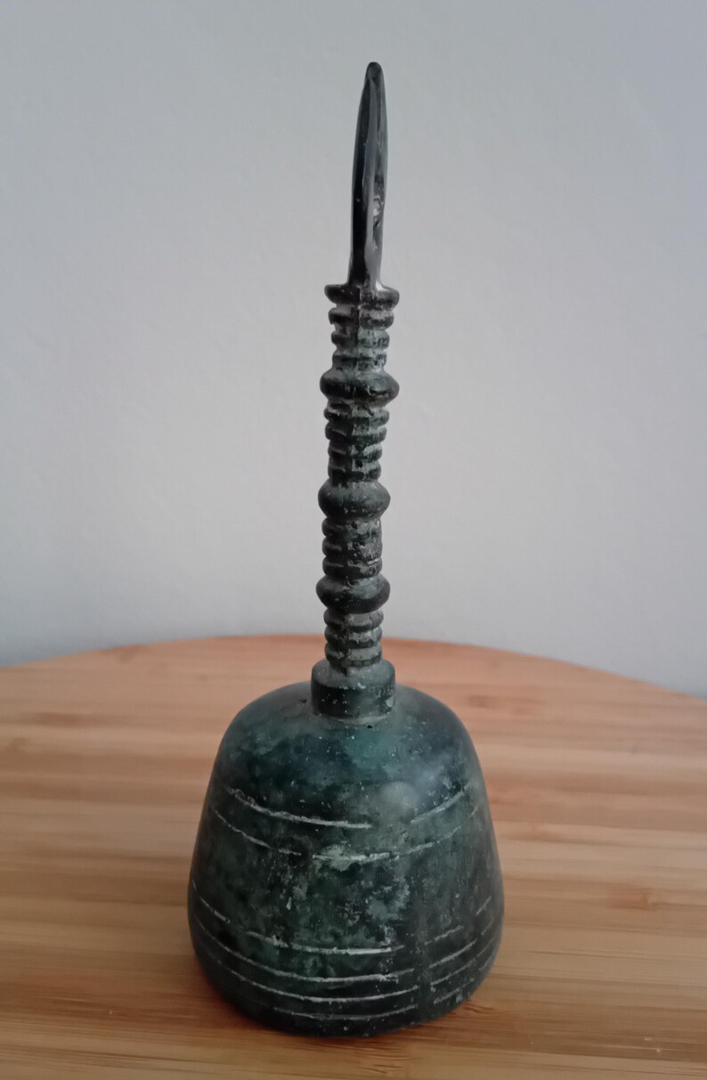 Ancient Southeast Asian (likely Khmer) Bronze Cast Bell With Shiva's ...