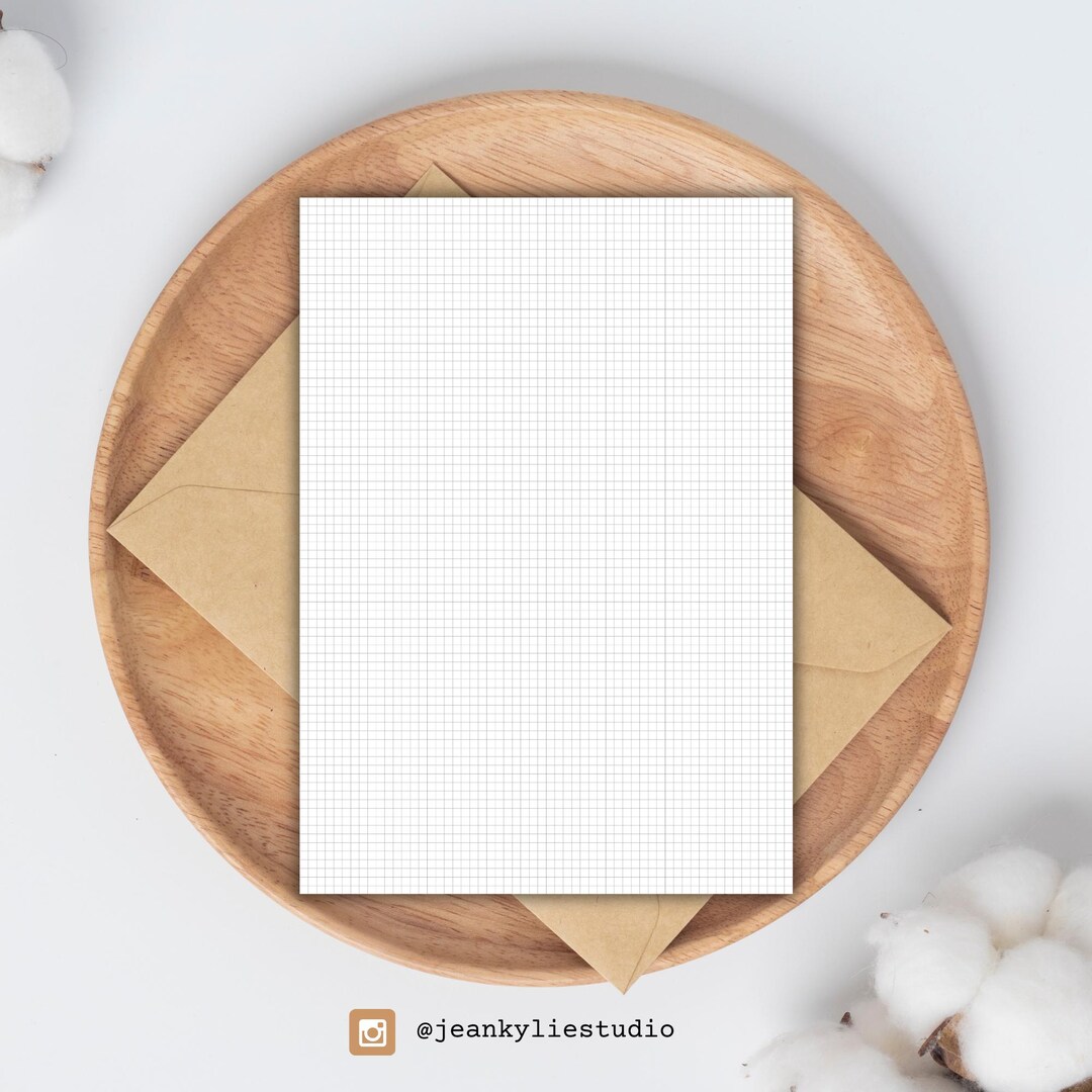 A4 Grid Printable Paper 3.7mm Grid Size - Etsy