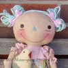 Primitive Bunny Cloth Doll Pattern, Primitive Grungy Bunnies Pattern ...