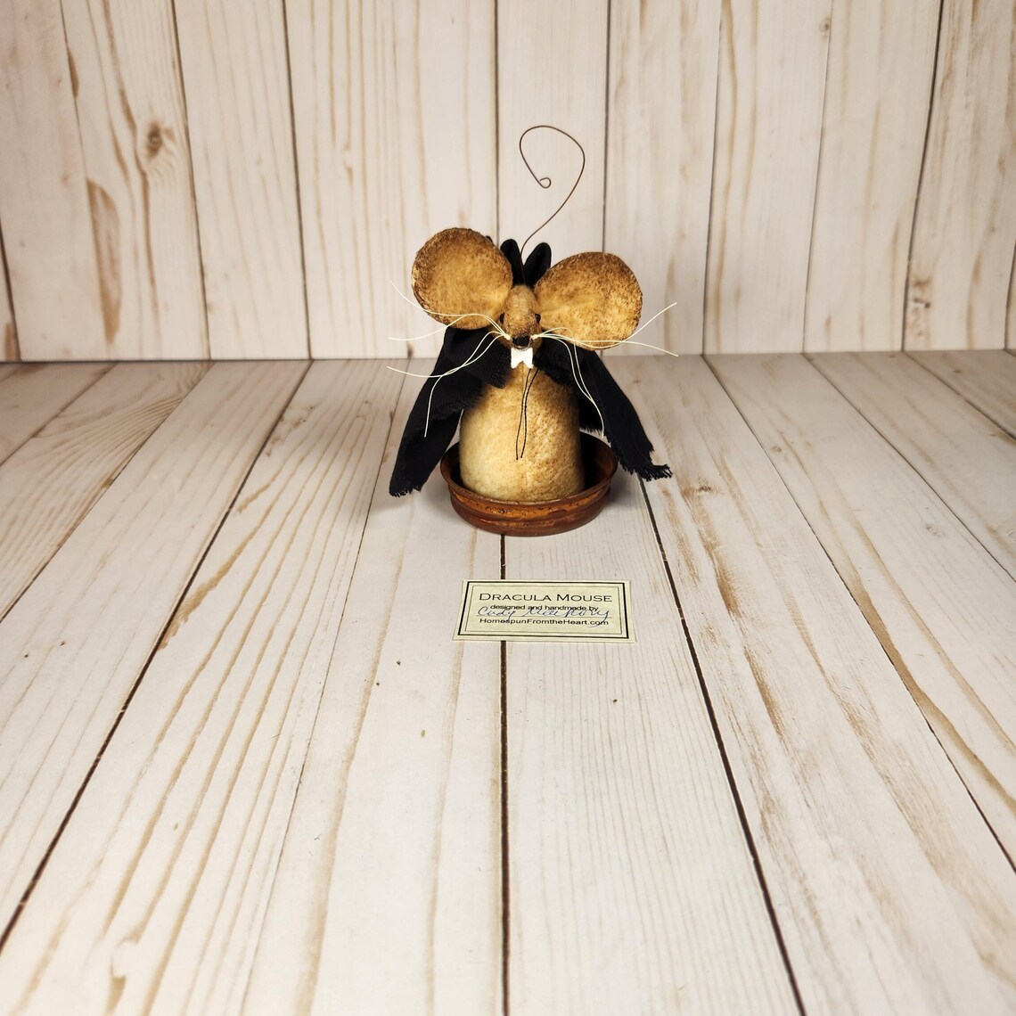 Dracula Vampire Mouse for Tiered Tray Display, Creepy Halloween Decor ...