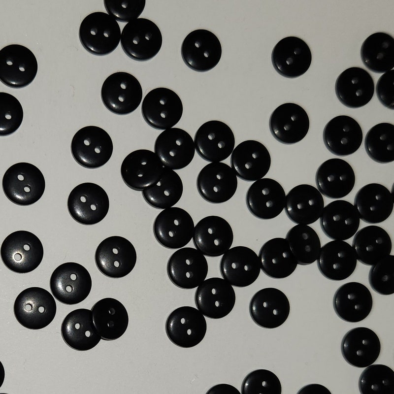 Black Matte Buttons - Etsy