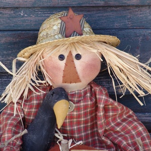 Primitive Scarecrow Doll Pattern, Halloween Fall Decor, Halloween ...