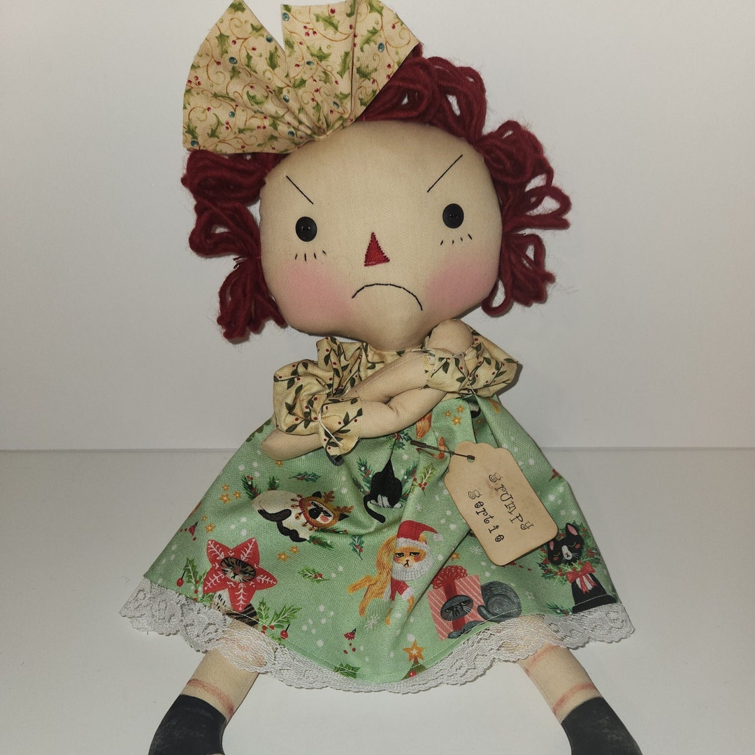 Grumpy Cat Grumpy Gertie Mad Face Doll Arms Crossed, Grumpy Cat ...