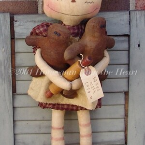 Christmas Gingerbread Doll Pattern, Raggedy Ann With Gingerbread ...