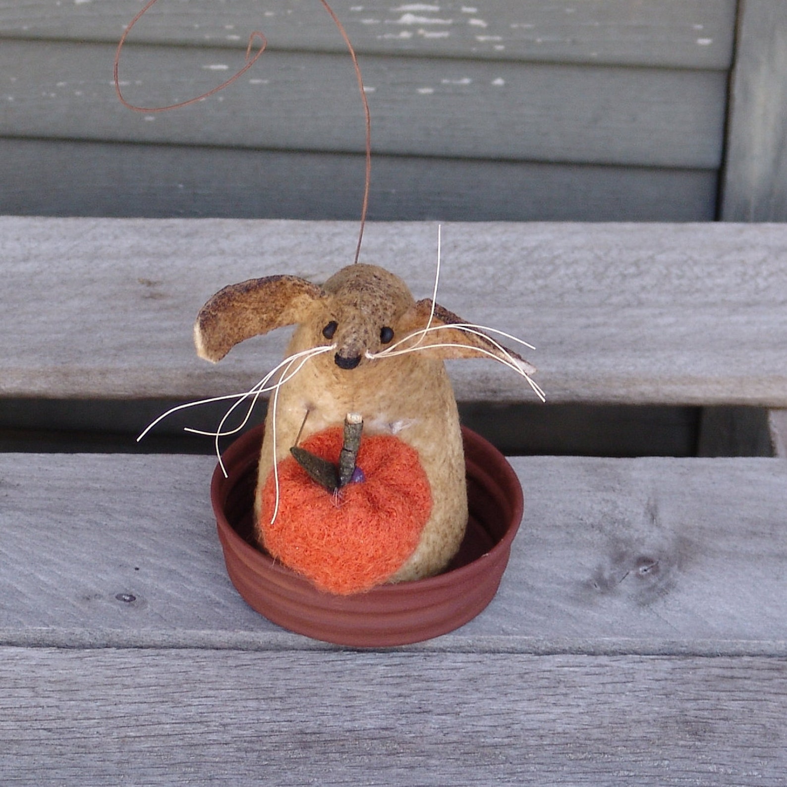 Primitive Pumpkin Peter Mouse Halloween Mouse Harvest - Etsy
