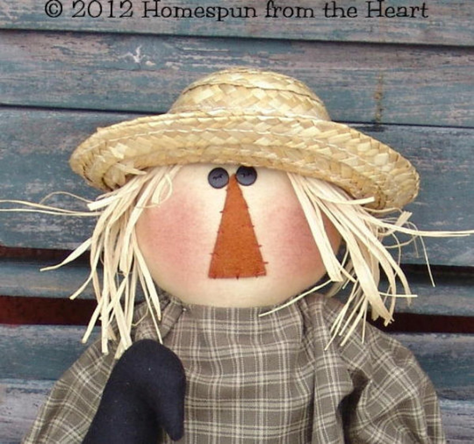Primitive Scarecrow Doll Pattern, Halloween Fall Decor, Halloween ...