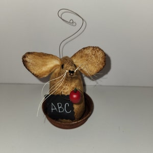 Unique Handmade Primitive Country Teacher Mouse Back to - Etsy