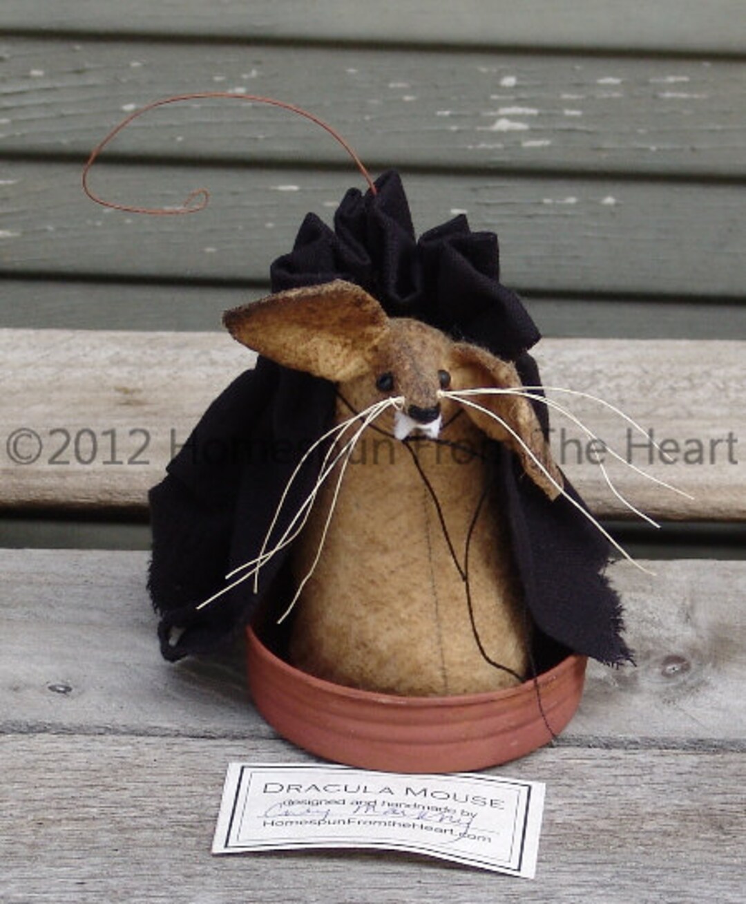 Dracula Vampire Mouse for Tiered Tray Display, Creepy Halloween Decor ...