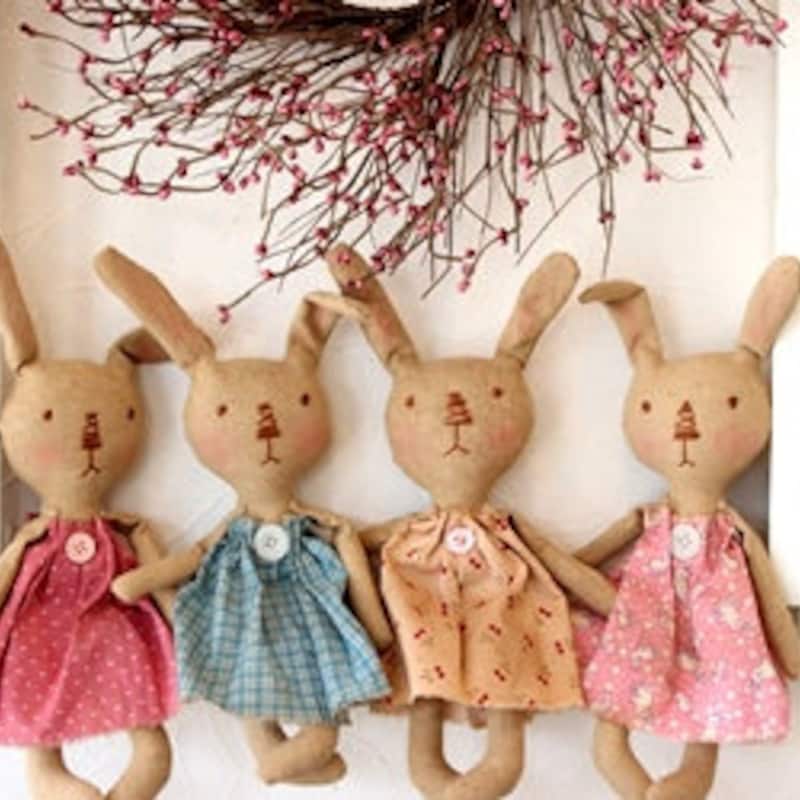 Primitive Rabbit Patterns - Etsy