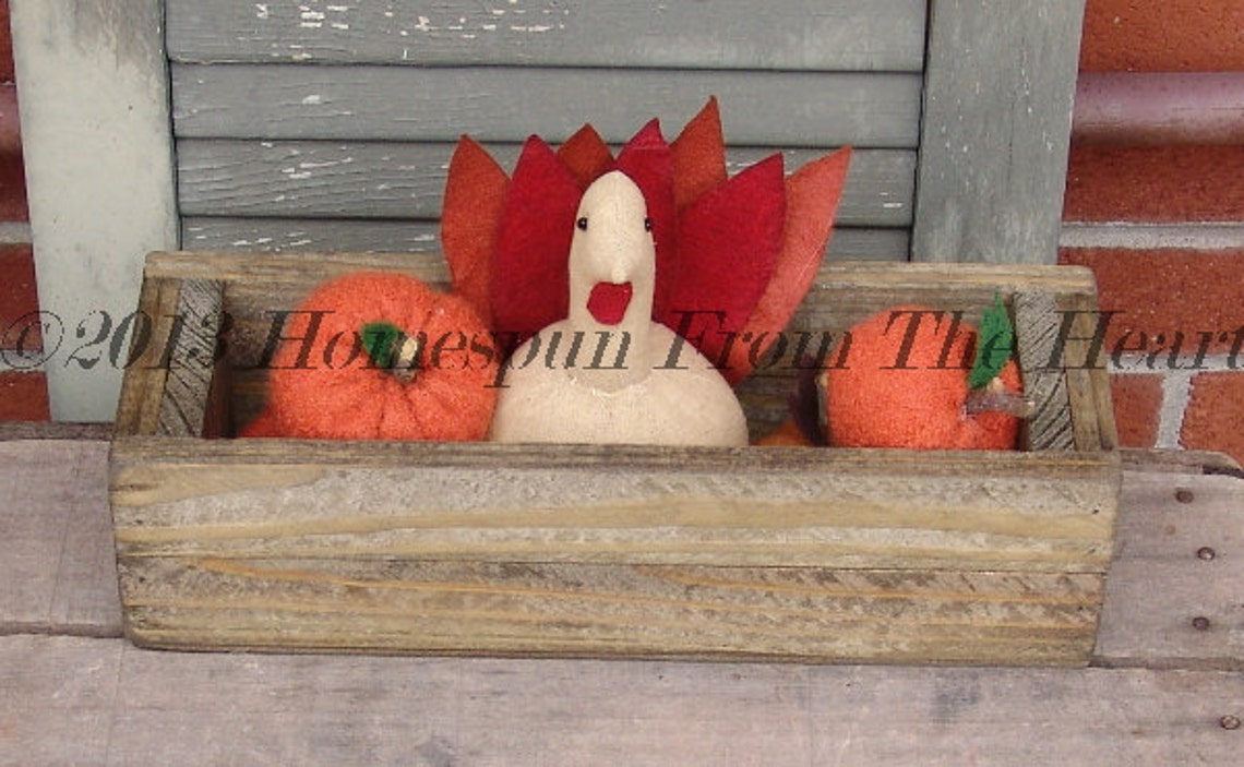 Thanksgiving Turkey Sewing Pattern, Homespun From the Heart Patterns ...