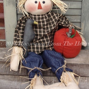 Primitive Scarecrow Doll Pattern, Halloween Fall Decor, Halloween ...