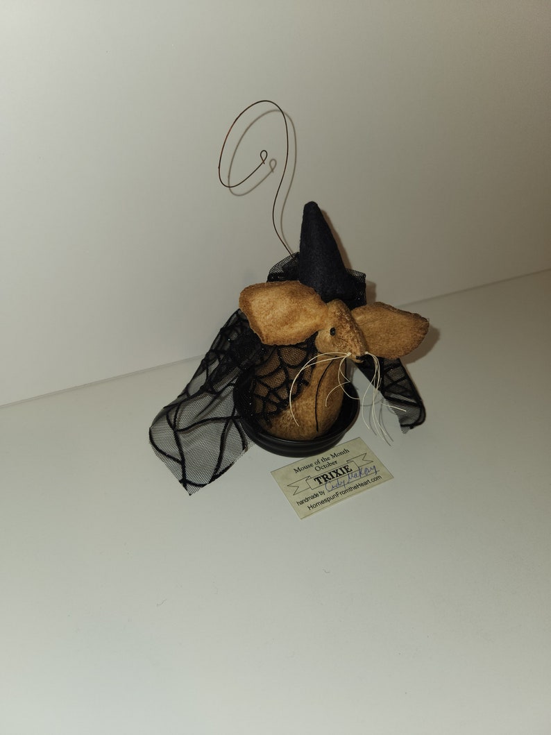 Primitive Country Halloween Witch Mouse October Mouse of the - Etsy