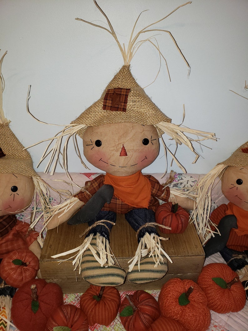 Fall Harvest Decor Sewing Pattern of Scarecrows Scarin Crows - Etsy