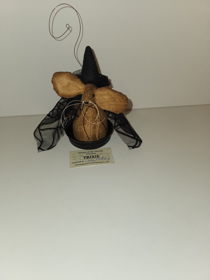 Primitive Country Halloween Witch Mouse October Mouse of the - Etsy