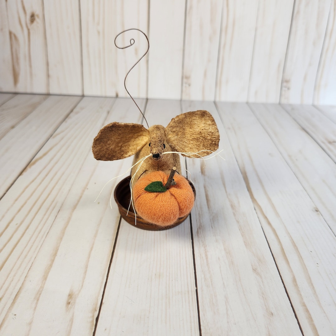 Primitive Pumpkin Peter Mouse | Halloween Mouse | Harvest Mouse ...