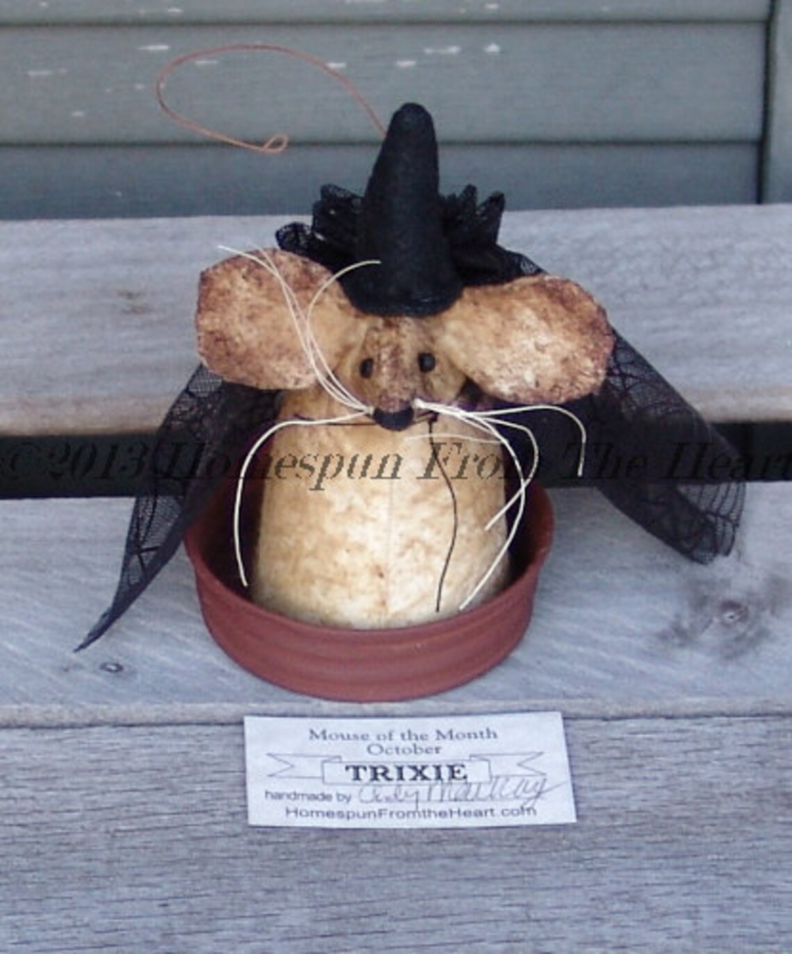 Primitive Country Halloween Witch Mouse for October Mouse of - Etsy