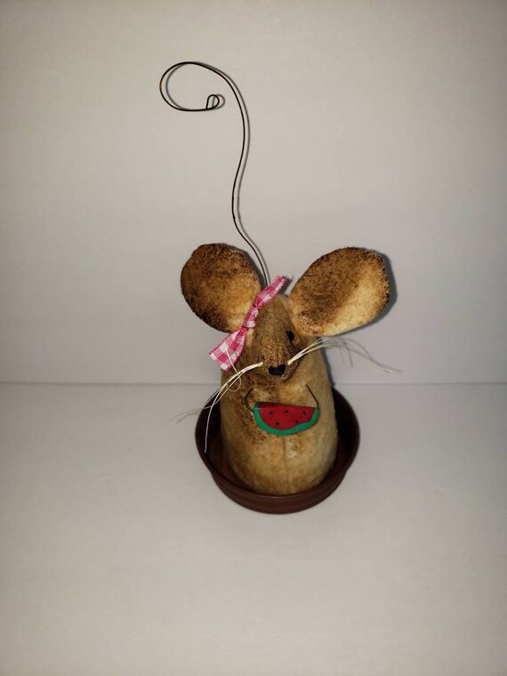 Primitive Summer Time Watermelon Mouse Handmade Mouse | Etsy